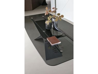 BALTIK | Glass table Rectangular glass table By Sedit