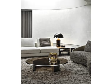 BANGLE | Round coffee table Round glass coffee table for living room By ...