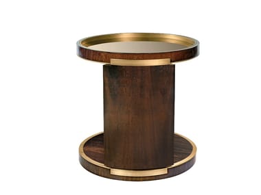 Round wood side table BARI By FRATO