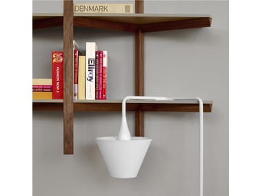 Wall-mounted floating wooden bookcase BIPLAN By Ligne Roset design ...