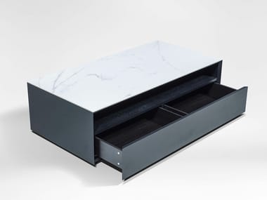 BLEND | Coffee table with storage space By CAMERICH