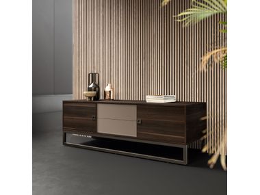 BOLD58 Low wooden office storage unit with hinged doors and drawers By ...
