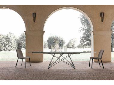 BUILDING | Glass table Extending rectangular glass table By Sedit