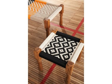 CHARPAI | Rope stool By Il Giardino di Legno design CIPIUELLE