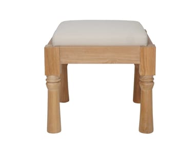 CHARPAI | Upholstered stool By Il Giardino di Legno design CIPIUELLE