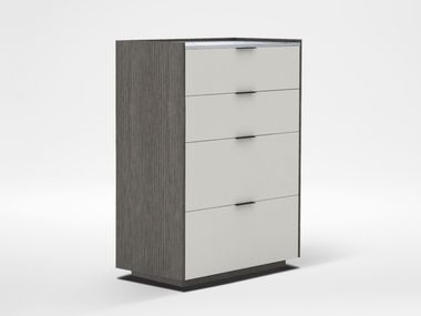 MATRIX Wooden chest of drawers with integrated handles By CAMERICH