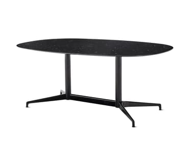 CIVIC Oval meeting table with cable management By Herman Miller ...