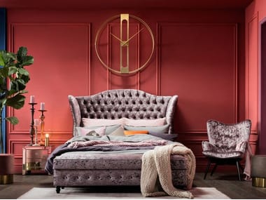 CLIP Wall-mounted powder coated steel clock By KARE Design