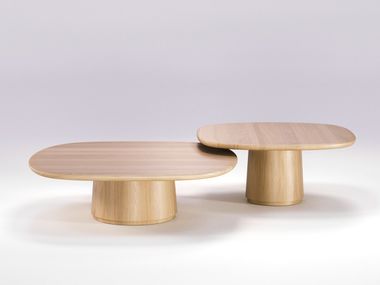 AMOS Low square wooden coffee table for living room By Wewood