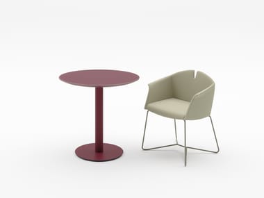 TABLE Round wooden contract table By PROF