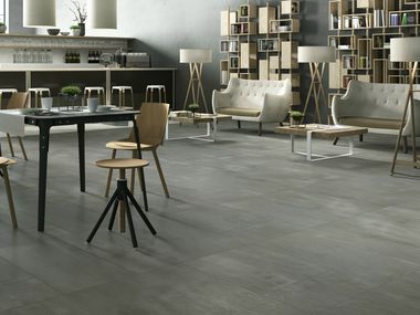 Porcelain stoneware wall/floor tiles with concrete effect CREATIVE ...