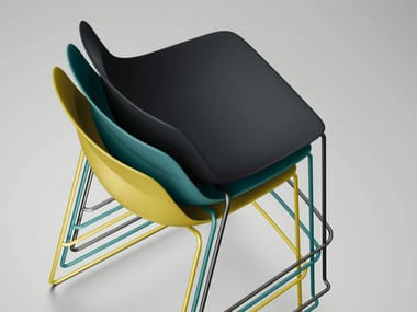 CRONA LIGHT | Sled base stool crona Collection By Brunner design ...