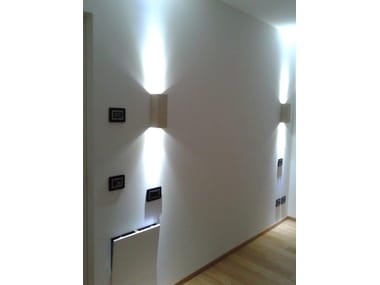 Spot LED mural en placo DOUBLE LED CUBES 90° By Gyps