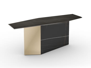 Wood and glass console table CUBITUM CONSOLE Cubitum Collection By Reflex design Riccardo Lucatello
