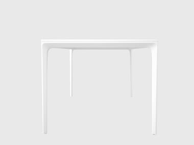 DADA | Table Lacquered rectangular MDF table and aluminium legs By ...