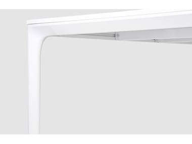 DADA | Table Lacquered rectangular MDF table and aluminium legs By ...