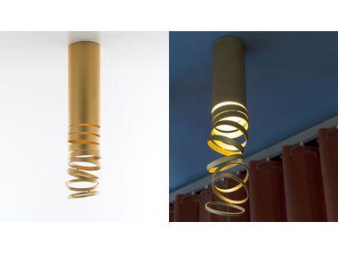 DECOMPOSÉ LIGHT LED Anodized aluminium ceiling lamp By Artemide ...