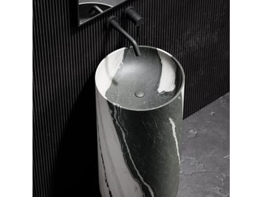 DESIGNO Freestanding round marble washbasin By LUSSO