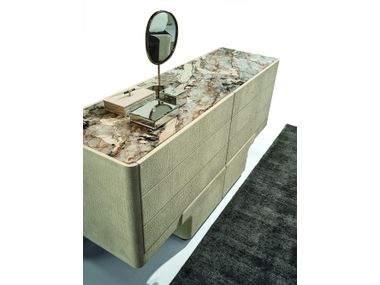 LOVELUXE 2020 – SARTORIA COLLECTION Leather chest of drawers By Longhi ...