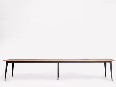 Rectangular wooden table DON DOUBLE Don Collection By ONDARRETA design ...