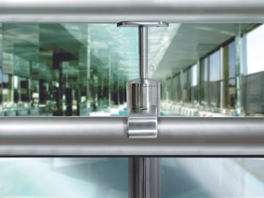 EASY HOLD ROUND GLASS Outdoor railing By IAM DESIGN