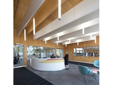 Glass wool acoustic baffles Ecophon Solo™ Baffle Ecophon Solo™ Line By ...