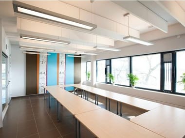 Glass wool acoustic baffles Ecophon Solo™ Baffle Ecophon Solo™ Line By ...