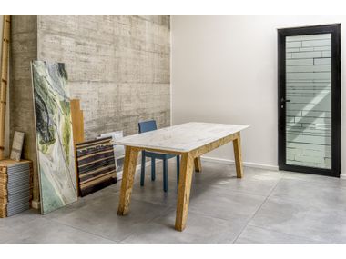 EDGE | Carrara marble table Rectangular Carrara marble table By ...