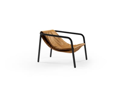 ELLE MINI | Easy chair Leather easy chair with armrests By Sancal ...