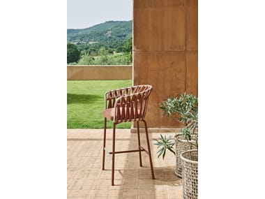 EMMA CROSS | Stool Emma Cross Collection By Varaschin design Monica Armani