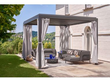 CABLA Round stainless steel garden side table By Emu | design LucidiPevere