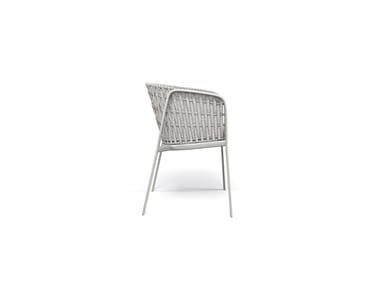 CAROUSEL Flat alu-rope armchair By emu | design Sebastian Herkner