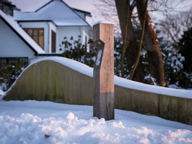 EYE LED wooden bollard light By Timberlab