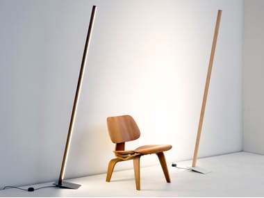 LED wooden table lamp 2ft TABLE TORCH Portable Collection By Stickbulb ...