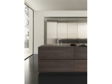 FLY | Walnut kitchen Fly Collection By MODULNOVA