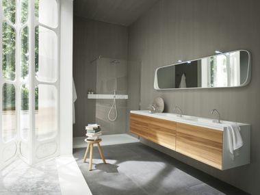 FONTE | Wooden bathroom stool Fonte Collection By Rexa design Monica ...