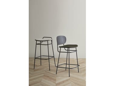 FOSCA High metal stool with padded seat By Blasco&Vila | design ...