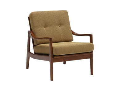 FRAME | Fabric easy chair Fabric easy chair with armrests By KARIMOKU