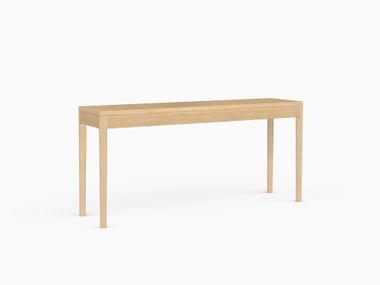 FRONT Rectangular ash console table with drawers By MOR DESIGN