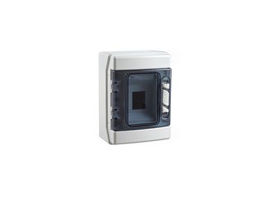 Plastic distribution enclosure 8 MODULE IP65 DISTRIBUTION BOARD By Garo