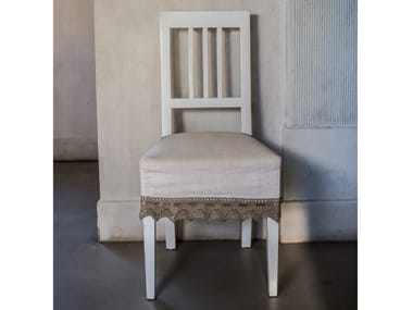 GIULIA Chaise en hêtre et tissu By Deodara | design Giuliana Cornacchia