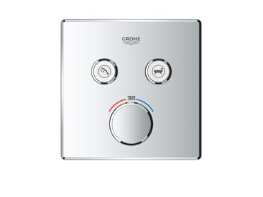 GROHTHERM SMARTCONTROL Recessed shower mixer with plate By Grohe