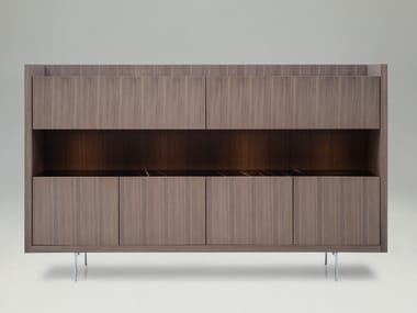 LIAGÒ Wooden highboard with integrated lighting By B&B Italia | design ...
