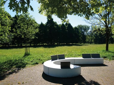 I - BOX | Curved bench Curved backless HPC bench By Metalco | design ...