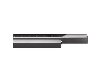 LINEALUCE COMPACT 47 SURFACE WITH SIDE BOX Glass and aluminium linear lighting profile for LED ...