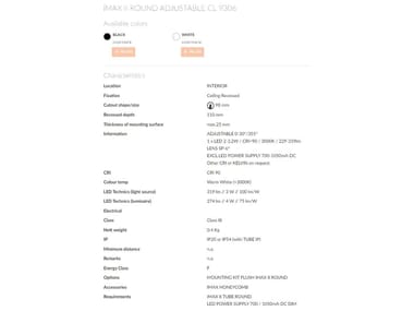 IMAX ADJUSTABLE Recessed LED adjustable spotlight By Deltalight