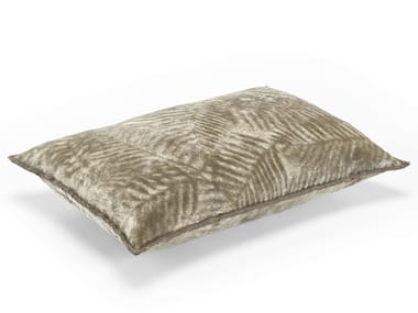 Rectangular velvet cushion with floral pattern IBIZA By Élitis