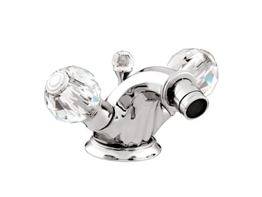 INDICA Chromed brass bidet tap with Swarovski® crystals By Bronces Mestre