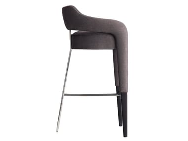 INVICTA II | Stool with armrests High fabric stool with armrests and ...