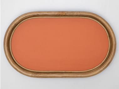 JAVA Plateau ovale en rotin By POPUS EDITIONS | design Yannick Gicquel